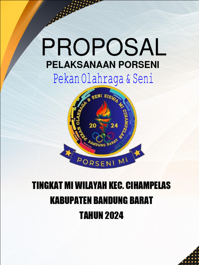 Proposal Porseni MI Cihampelas 2024 | PDF