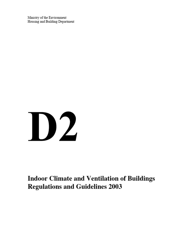 Indoor Climate & Ventilation Guidelines 2003 | PDF | Ventilation ...