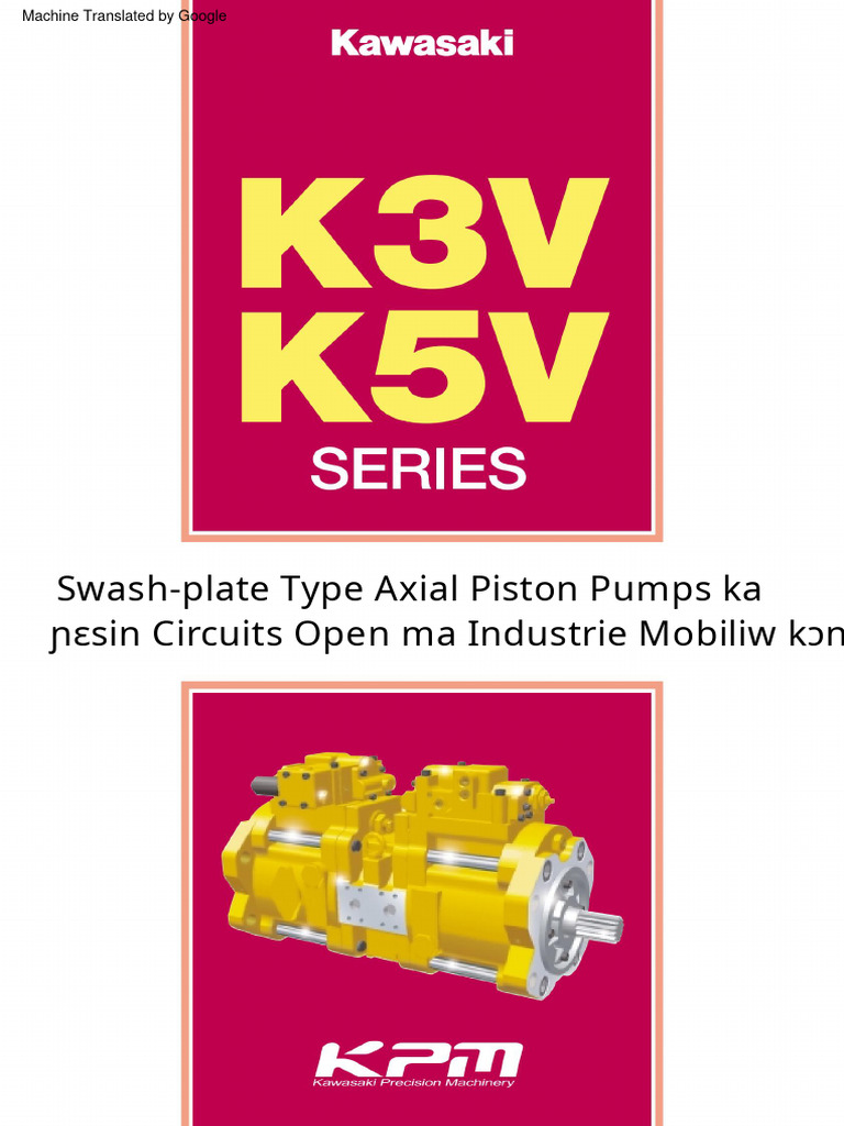 Swash-Plate Type Axial Piston Pumps Ka Ɲɛsin Circuits Open Ma Industrie ...