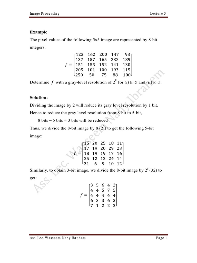 DIP Lecture3 | Download Free PDF | Pixel | Graphics
