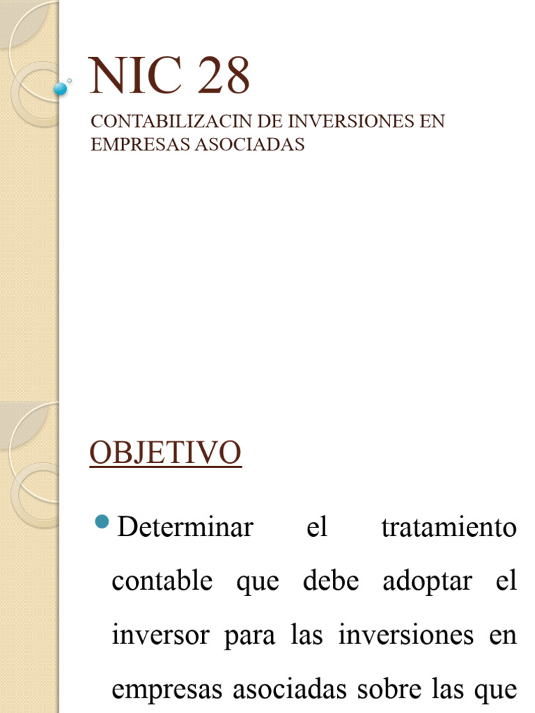 NIC 28 - Conceptos-Caracterisitcas-Metodos Valuacion-Casos Practicos | PDF | Contabilidad ...