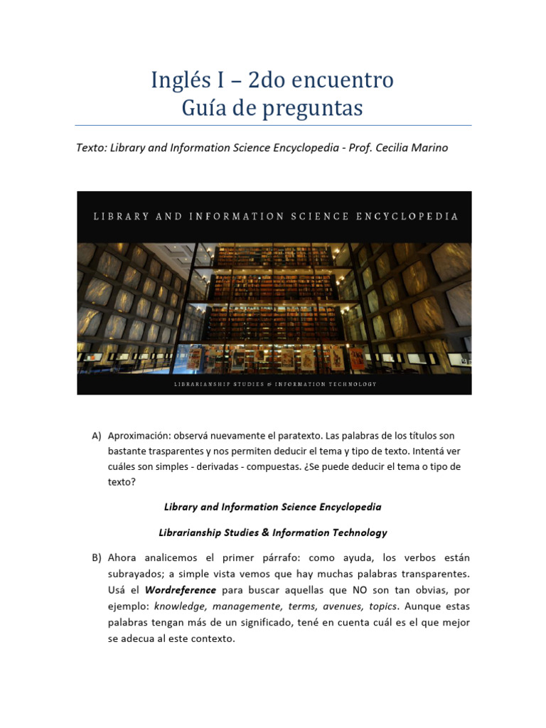 Guía Análisis y Preguntas - Online Encyclopedia | PDF | Sintaxis ...