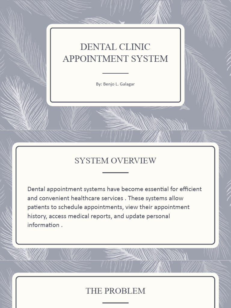 Dental Clinic Appointment System | PDF | Dentistry | Health Care
