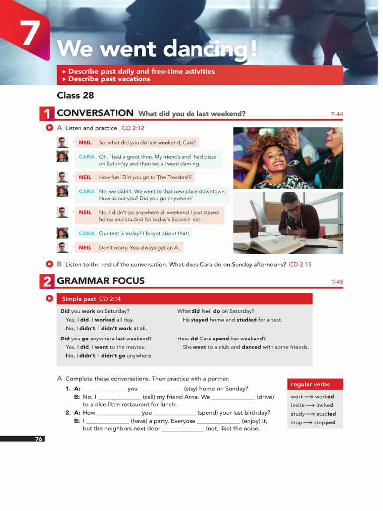 Access Unit 2, The Past | PDF