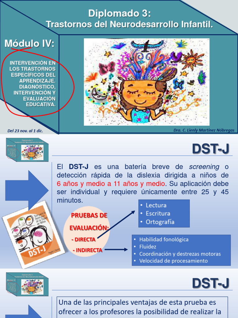 Evaluación DST-J en Dislexia Infantil | PDF | Evaluación | Dislexia