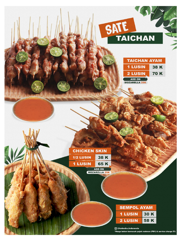 Menu Koteshu | PDF