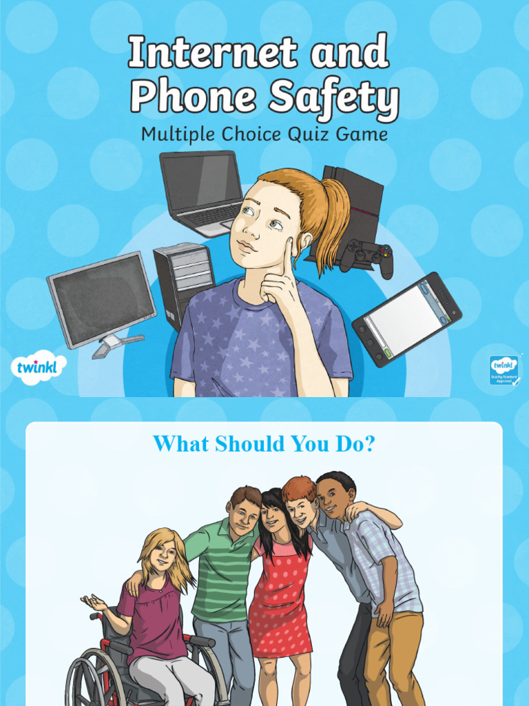 T T 5309 Internet and Phone Safety Multiple Choice Quiz Game 2 - Ver ...