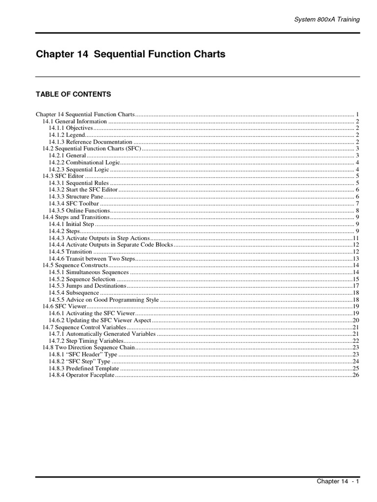 T315C-14 Sequential Function Charts - RevE | Download Free PDF | Menu ...