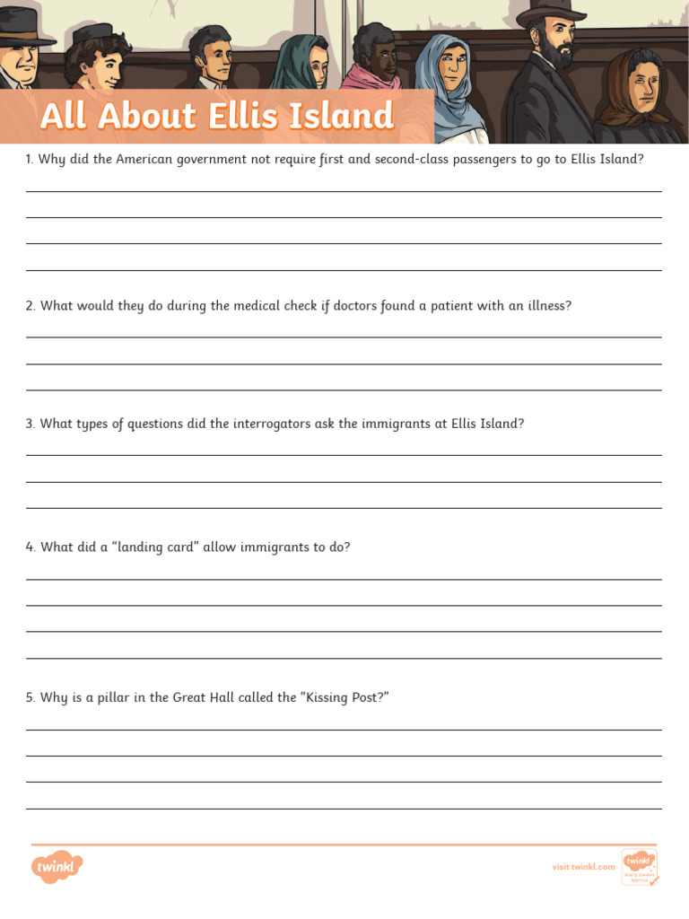 All About Ellis Island Quiz Color | PDF
