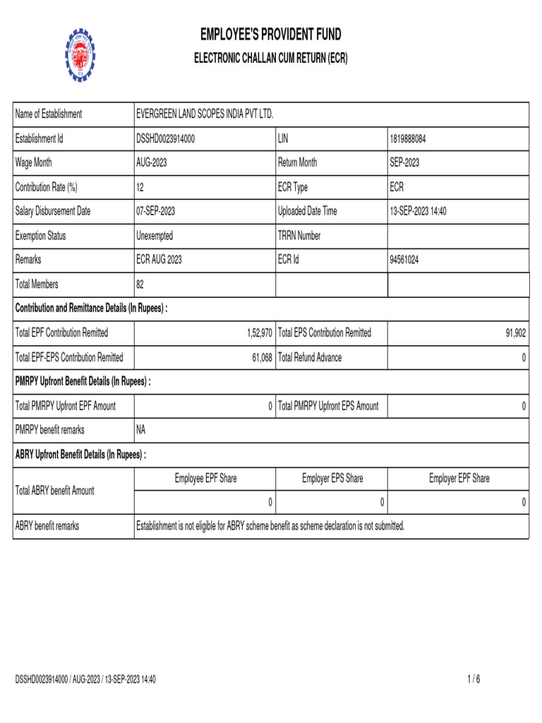 ECR Report August 2023 - Evergreen Land Scopes | PDF | Expense | Labor ...