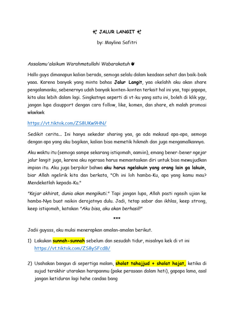 Jalur Langit | PDF
