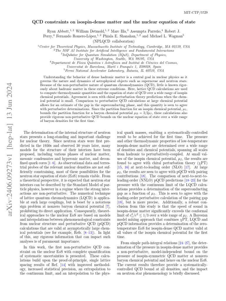 QCD Constraints On Isospin-Dense Matter and The Nuclear Equation of ...