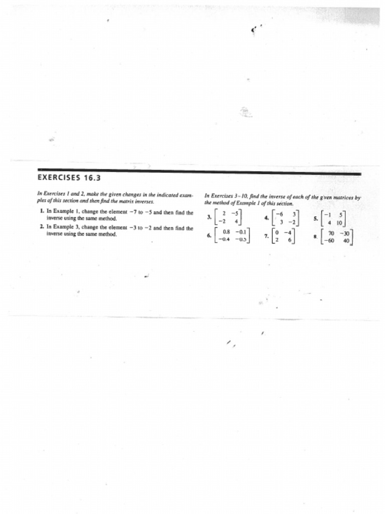 Additional Exercises Matrices | PDF