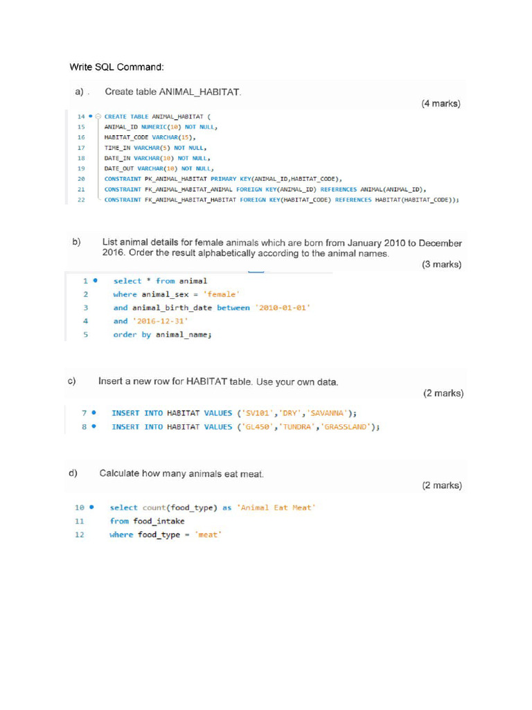 ICT200 - Exercise Week 9 | PDF