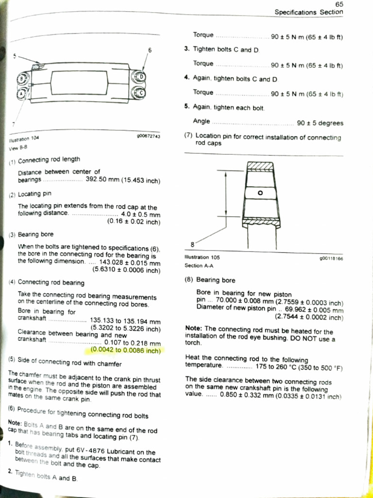 Clearances Mentioned in Manual. | PDF | Bearing (Mechanical) | Rotating ...