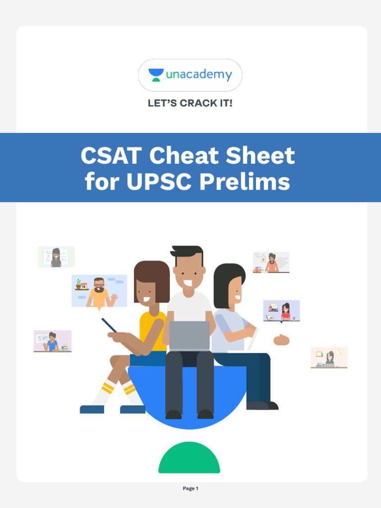 CSAT Cheat Sheet For UPSC CSE Prelims | PDF | Area | Elementary Geometry