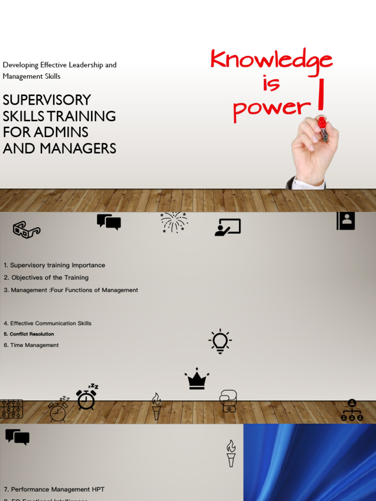 Supervisory Skills Training For Admins and Managers Final | PDF ...
