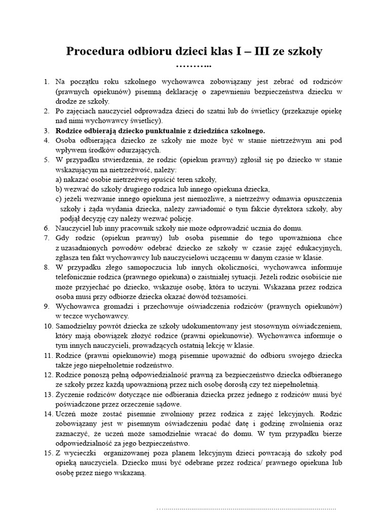 Procedura Odbioru | PDF