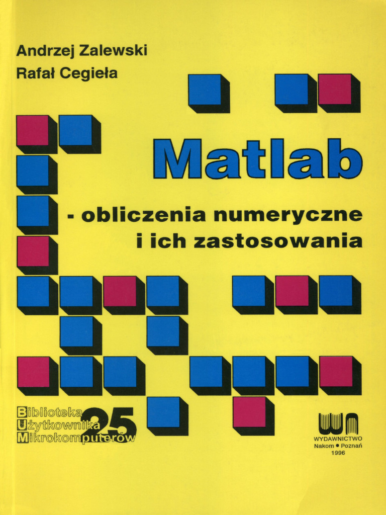 Matlab - Obliczenia Numeryczne I Ich Zastosowania | PDF