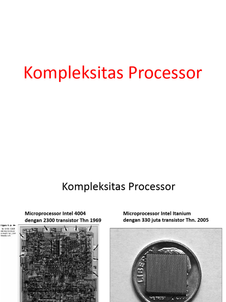 Pertemuan 4 Kompleksitas Processor | PDF