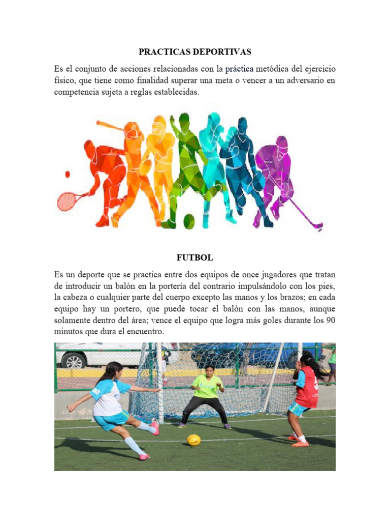 PRACTICAS DEPORTIVAS Clases Virtuales | PDF | Deportes