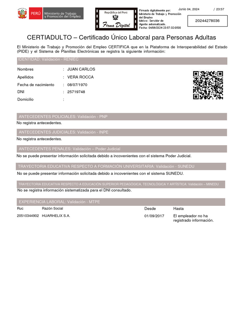 Certi | Descargar gratis PDF | Documento de identidad | Gobierno