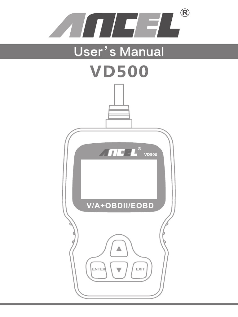VD500 Manual | PDF