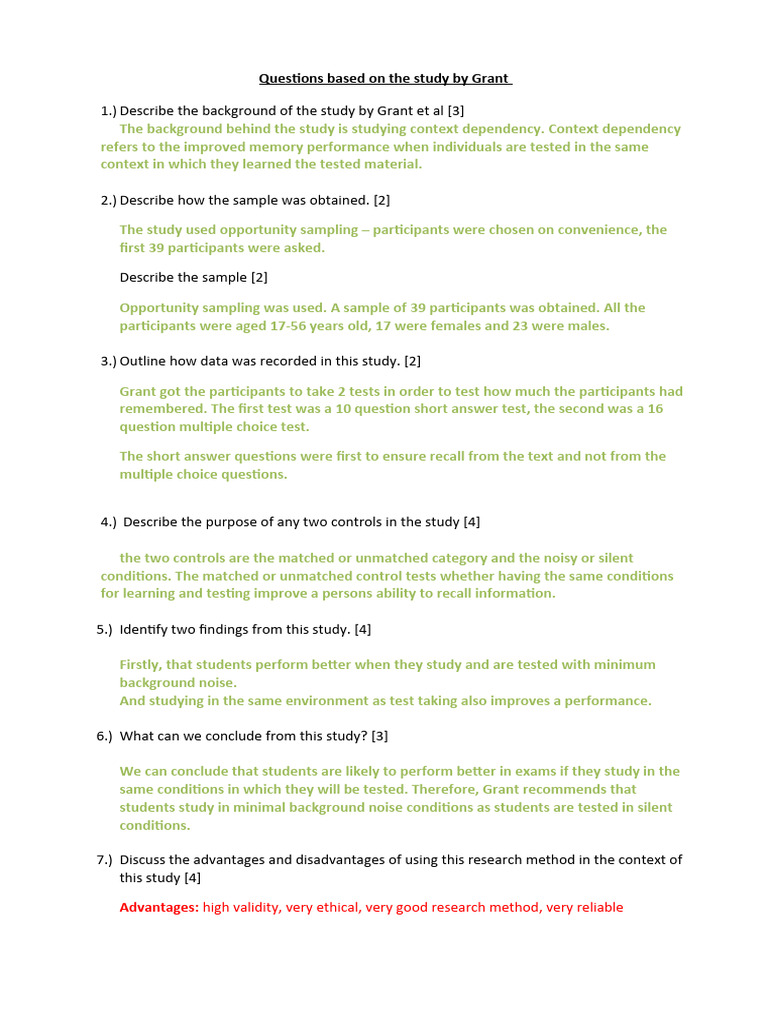 Grant Questions | PDF | Science & Mathematics