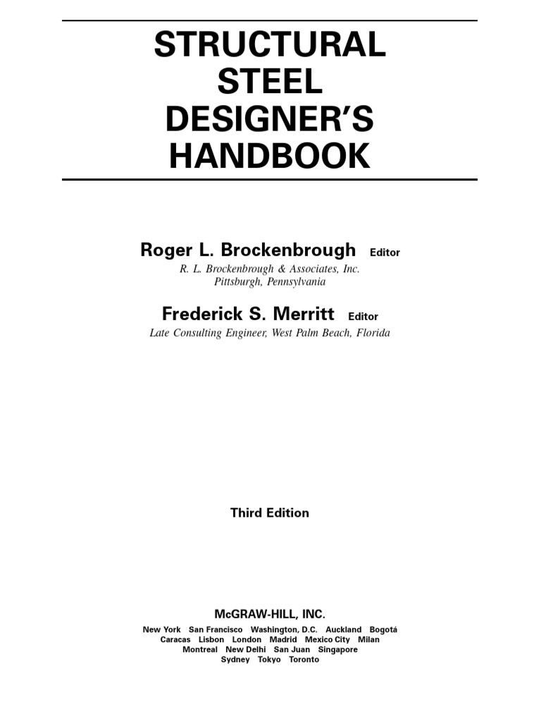 Brockenbrough. Structural Steel Designer's Handbook 3ed - Parte1 | PDF