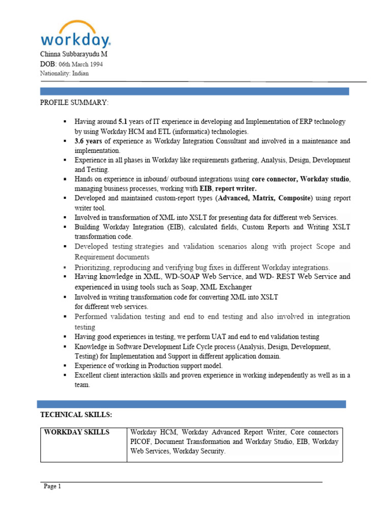ChinnaSubbarayuduM Hexaware | PDF | Web Service | Information Technology