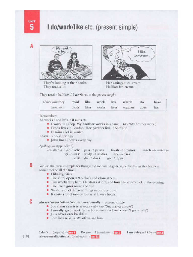 exercitii present simple | PDF