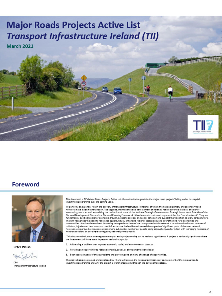 Major Active Projects March FinalC | PDF | Road | Infrastructure