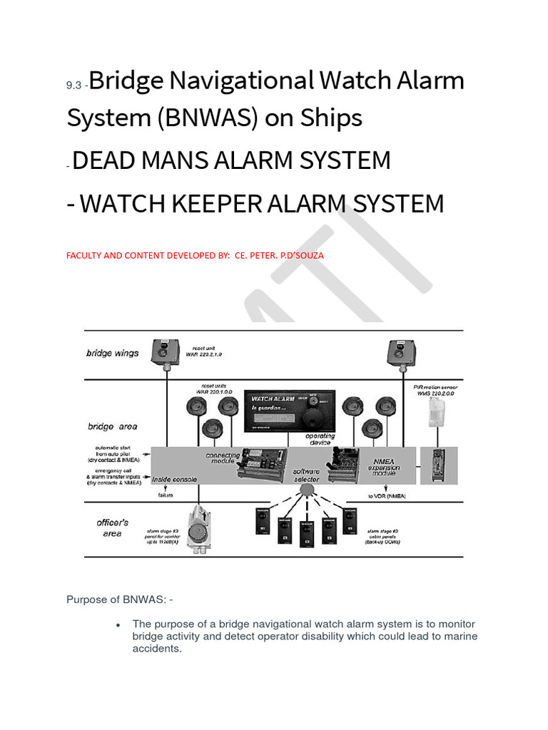 9.3BNWAS UMS Deadman Alarm System | PDF | Pump | Ships