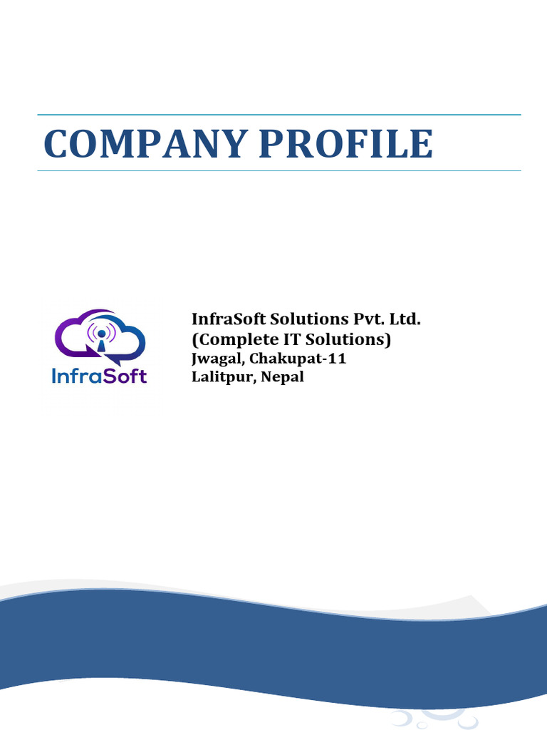 Company Profile - InfraSoft Solutions Pvt. Ltd. - 1655409640 | PDF ...