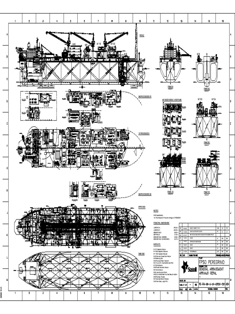 General ARR FPSO PE-FM-99-G-GA-00001-001 AB4 | PDF