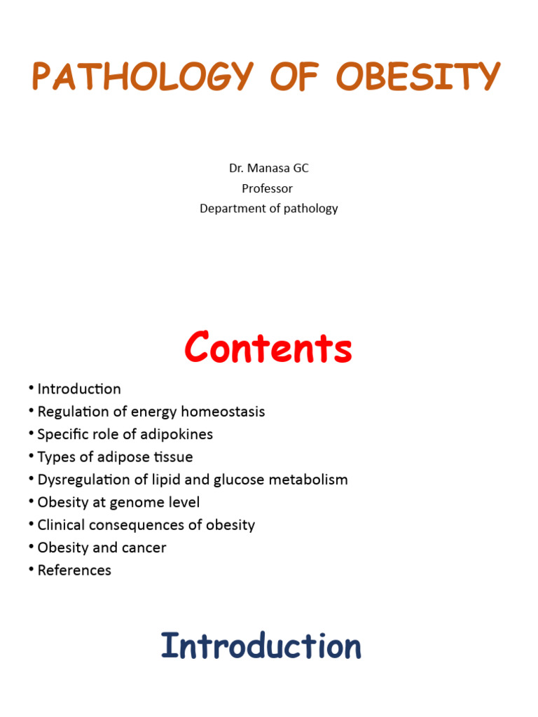 Pathology of Obesity | PDF | Metabolic Syndrome | Obesity