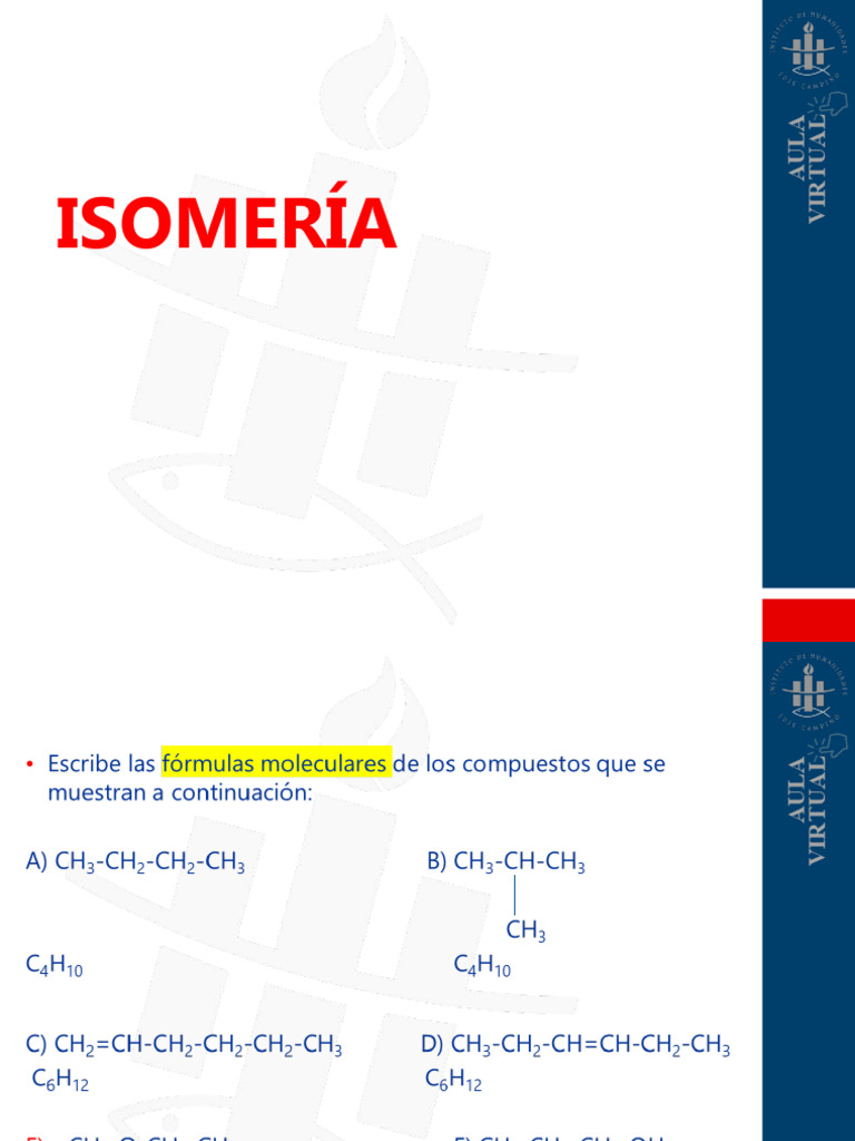 Clase Isomerã A | PDF | Isómero | Química Orgánica
