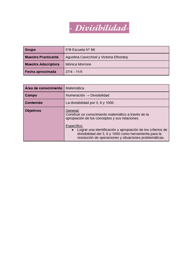 Criterios de Divisibilidad en Matemáticas | PDF | División (Matemáticas ...