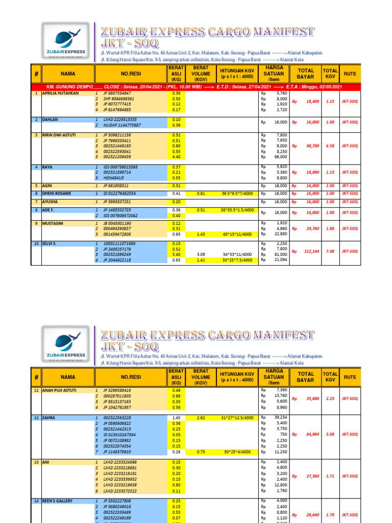 kAPAL - 02 - MEI - 2021) - JKT - KM - G - DEMPO 2 | PDF