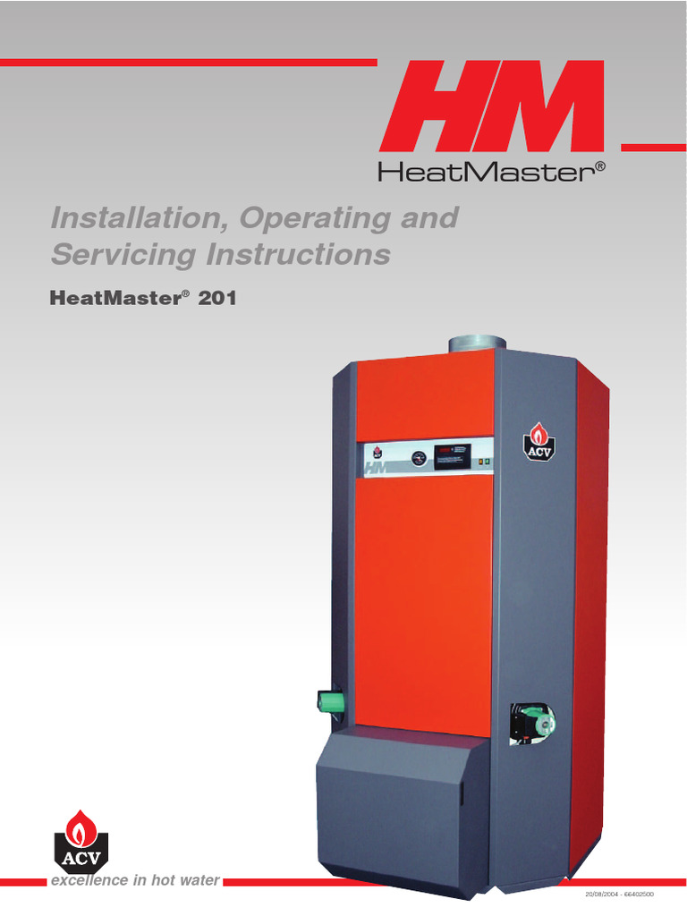 ACV HeatMaster 201 | PDF | Water Heating | Boiler