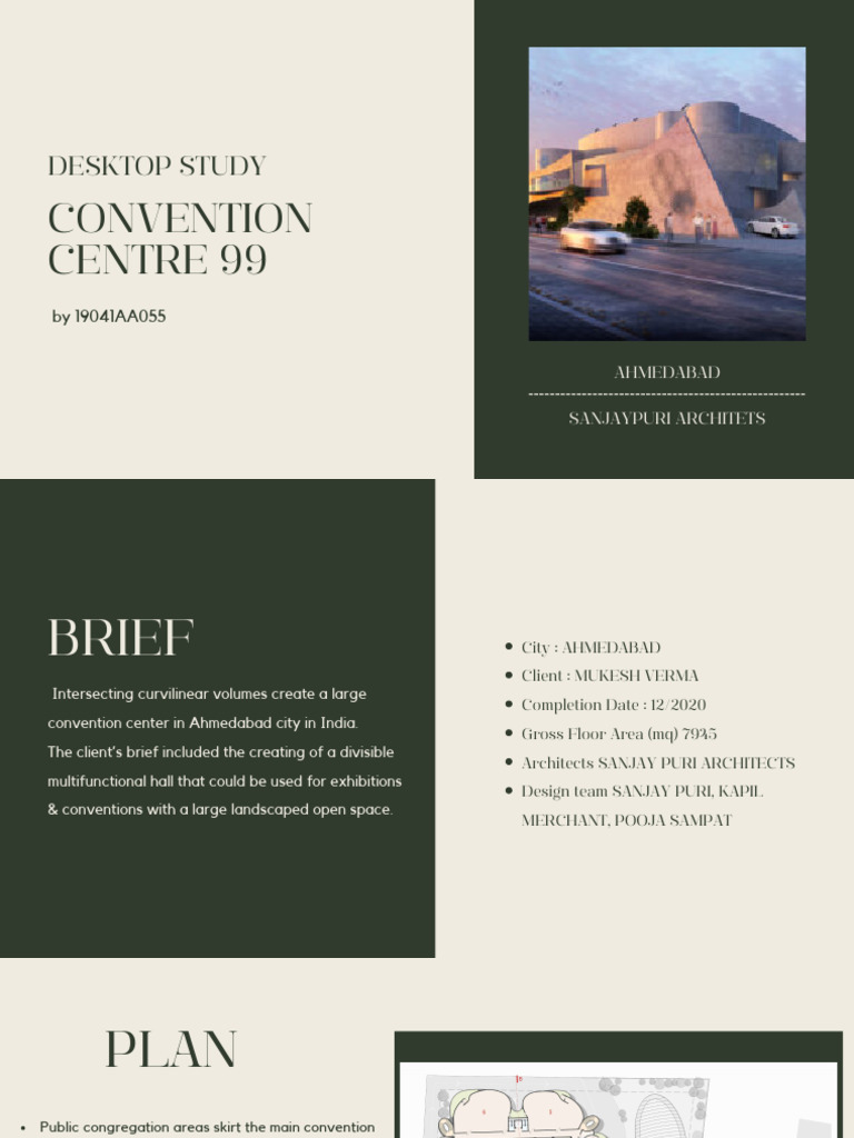Convention Centre Desktop Study | PDF | Buildings And Structures ...