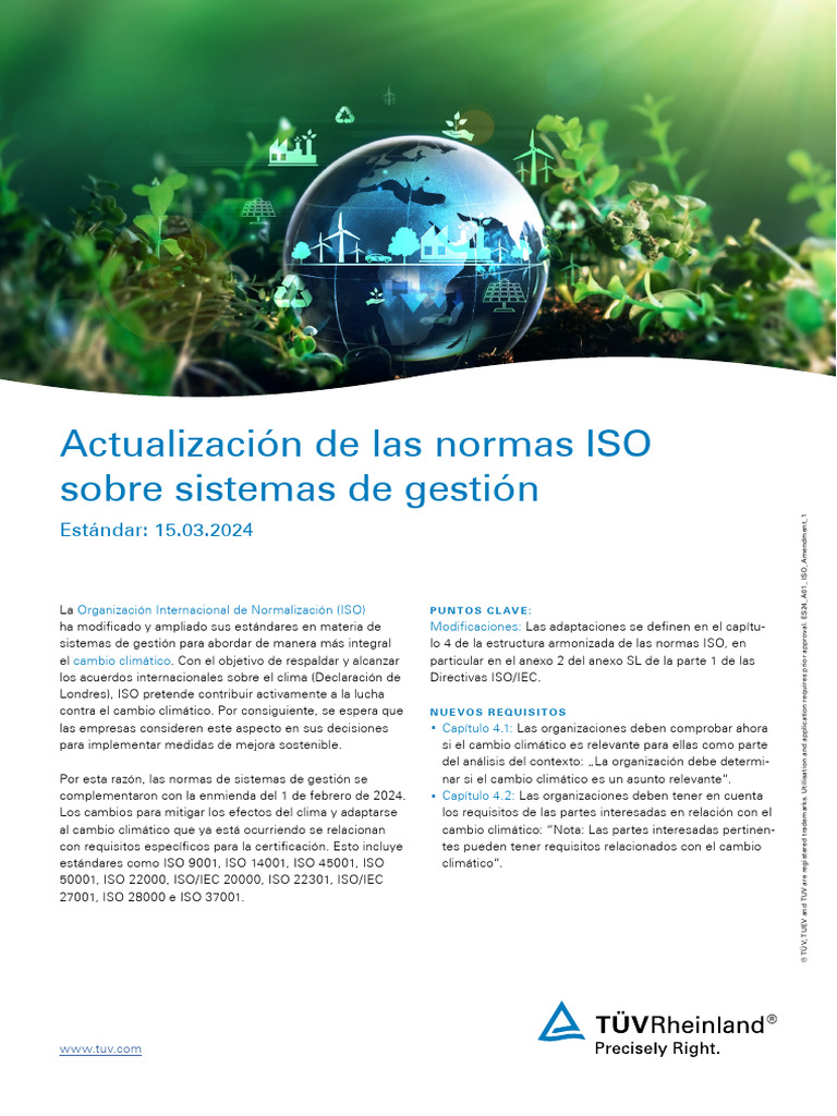 Tuv-Rheinland-Es24 A01 Iso - Amendment 1 Es | PDF | Organización ...
