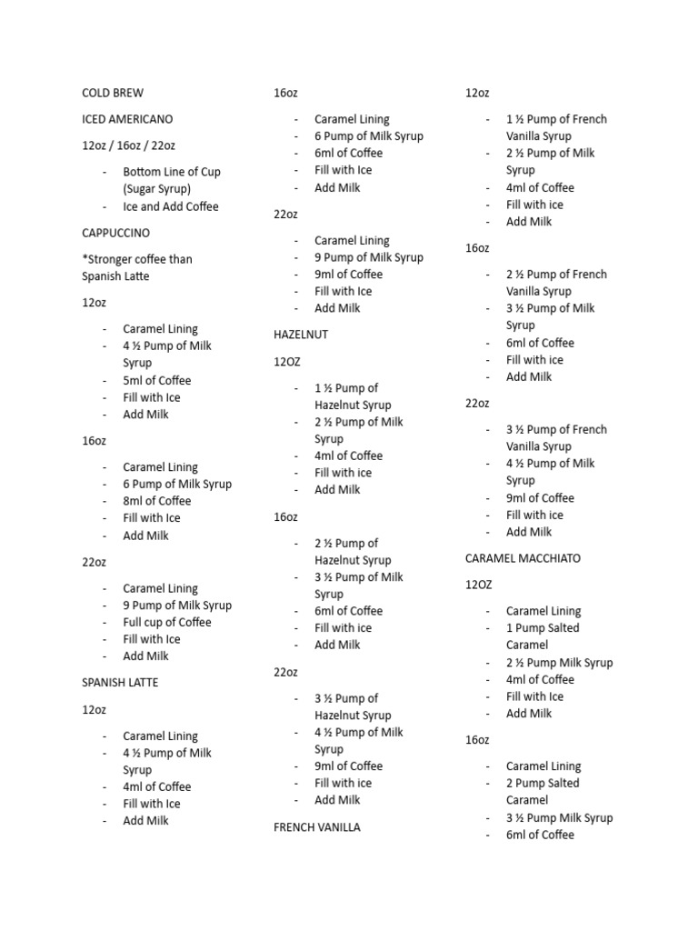 Cold Brew | PDF | Caramel | Coffee