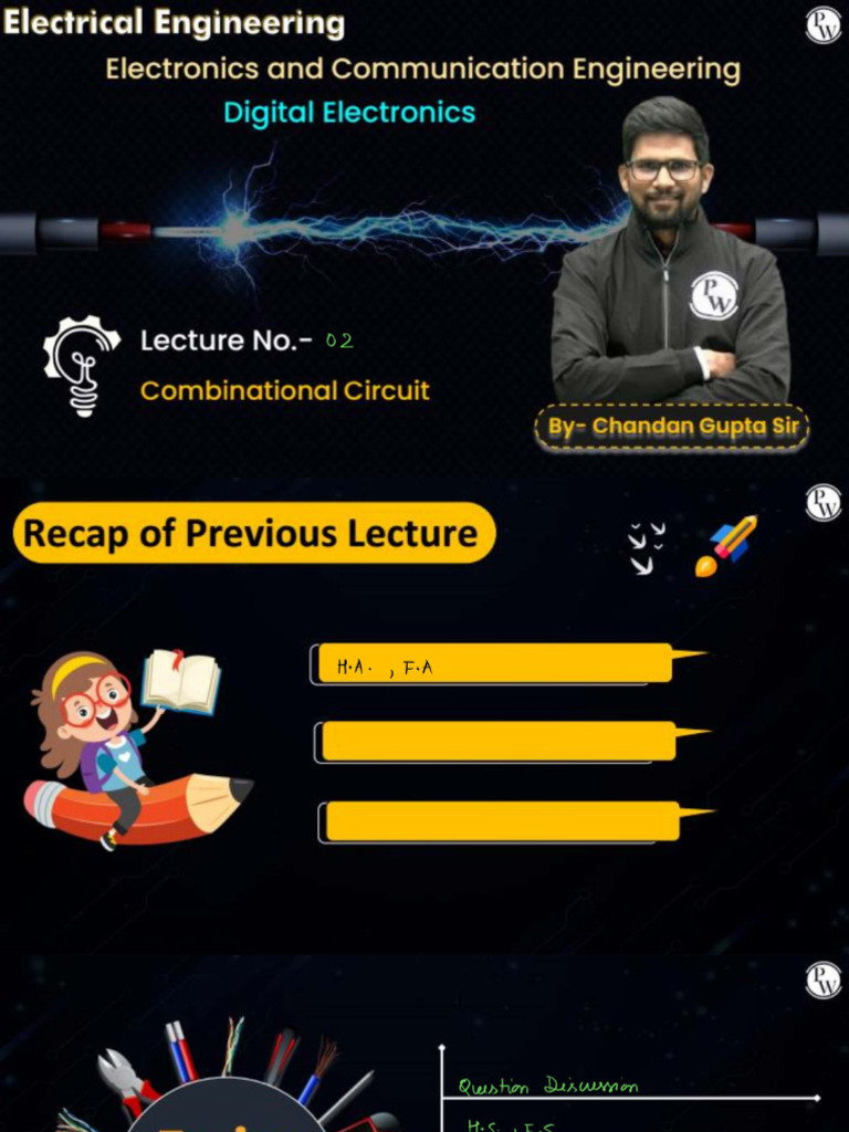 Combinational Circuit 02 Class Notes Pdf
