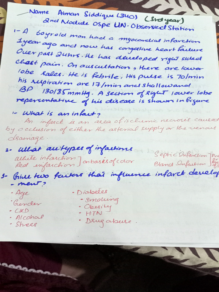 2nd Module Ospe PDF With Answers Pathology 340 | PDF