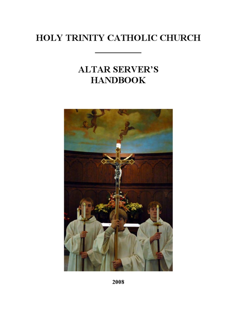 Altar Server Handbook W Pictures | PDF | Business