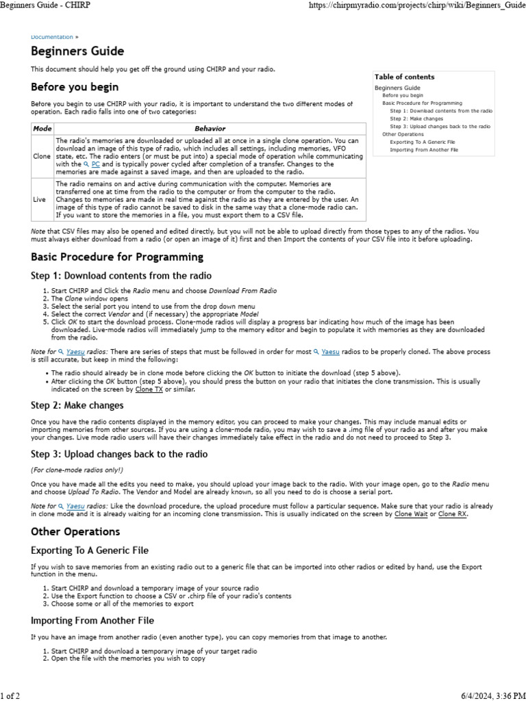 Beginners Guide - CHIRP | PDF | Computer File | Download