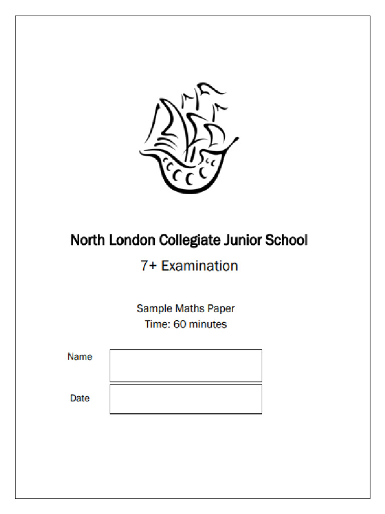 Maths Sample paper 7 | PDF