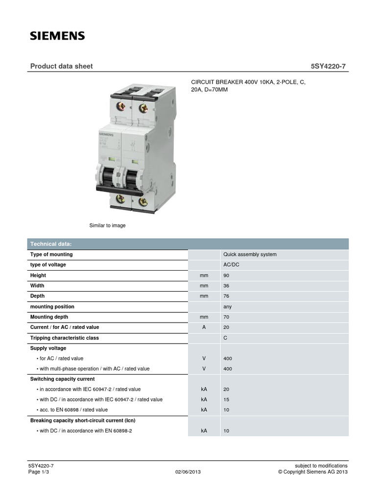 665 - Interruptor Termomagnetico | PDF | Alternating Current ...