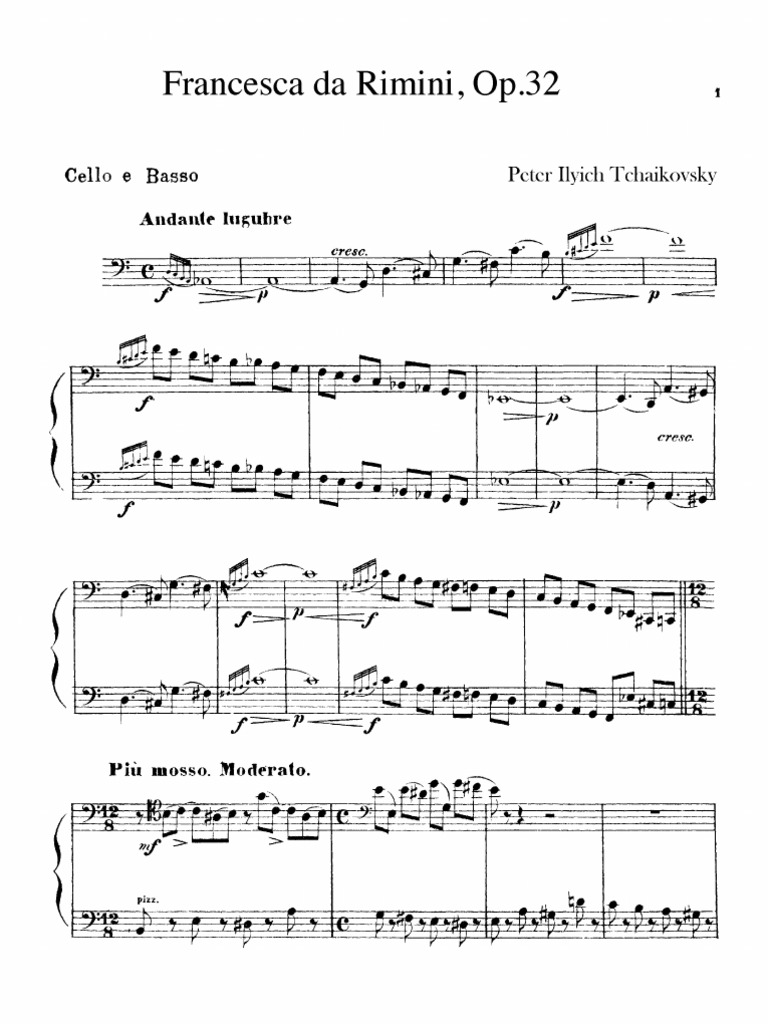 Francesca Da Rimini Contrabajo | PDF